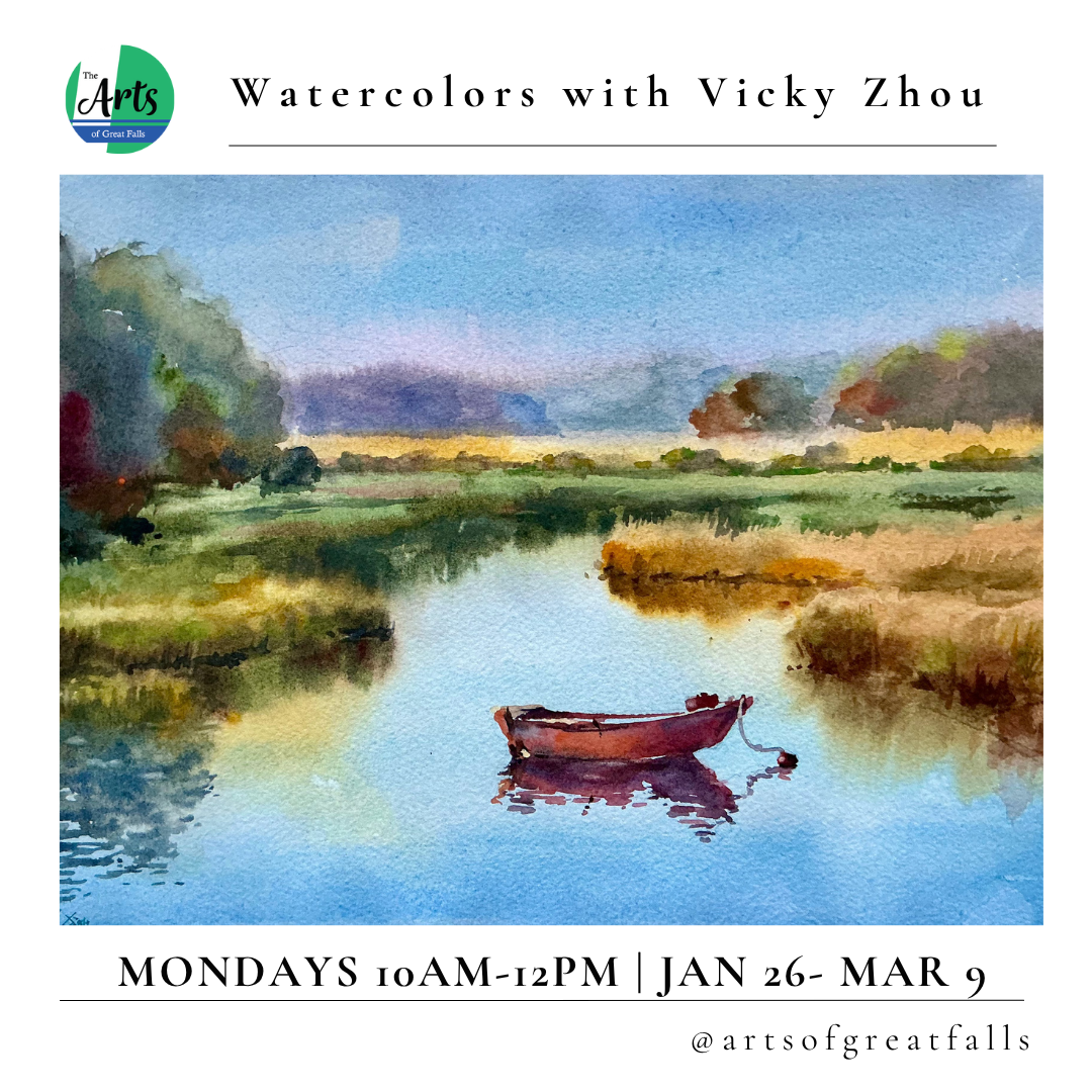 Watercolors with Vicky Zhou - ArtsFairfax
